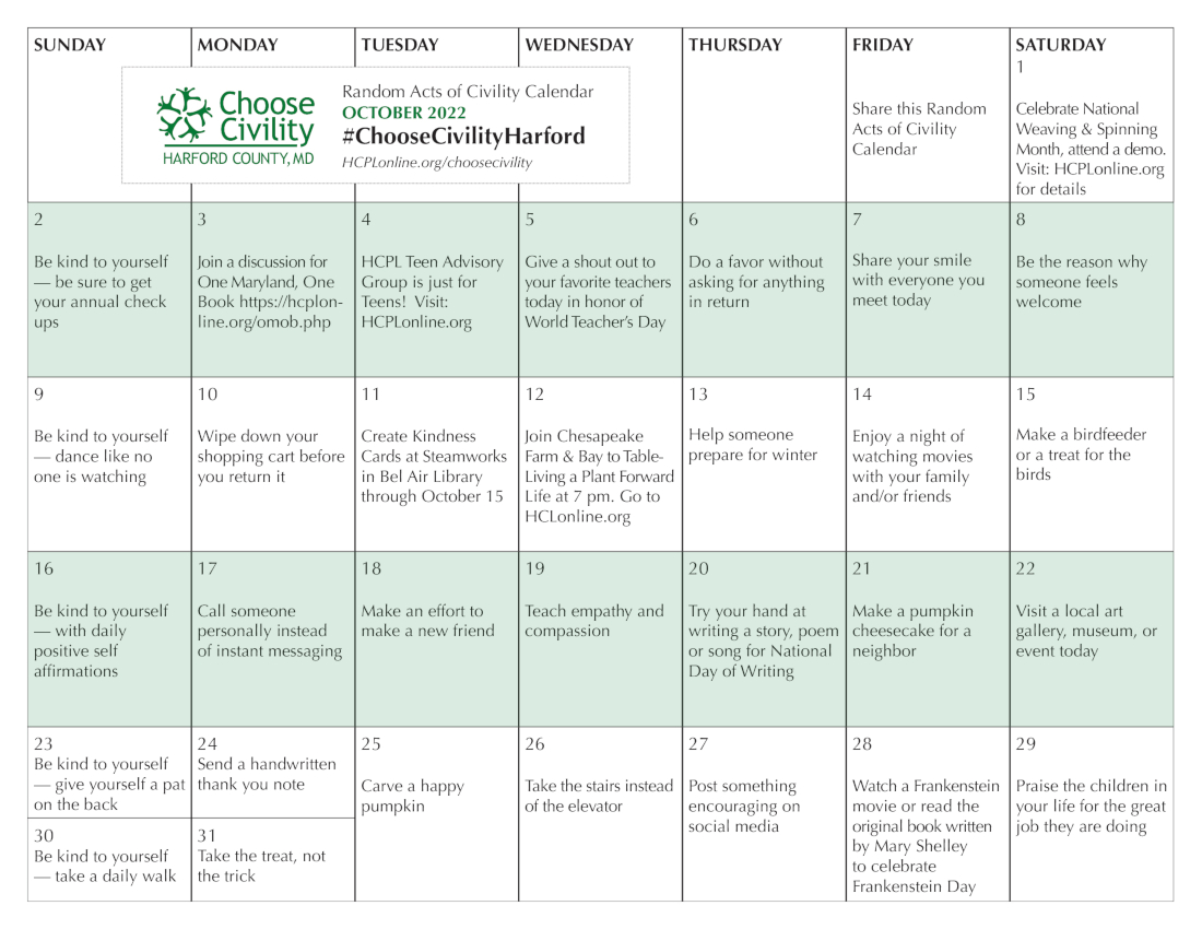 Events & Activities – Choose Civility